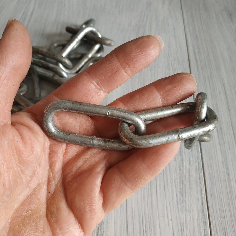 Industrial Decor Steel Heavy Chain Vintage Metal Long Chain Primitive ...