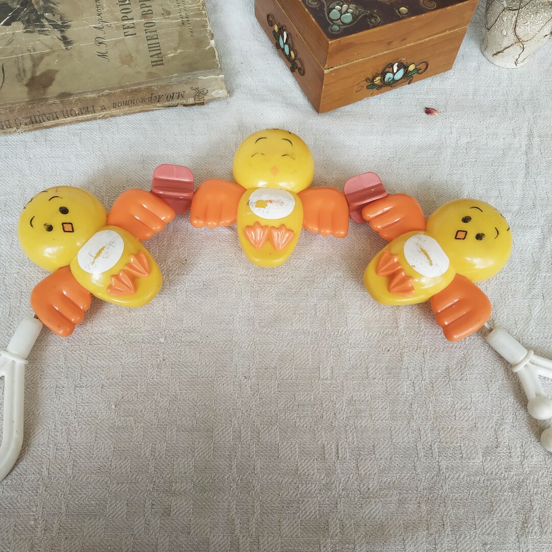 Soviet Vintage Toys Rattle Garland Baby Stroller Kids Room Decor ...