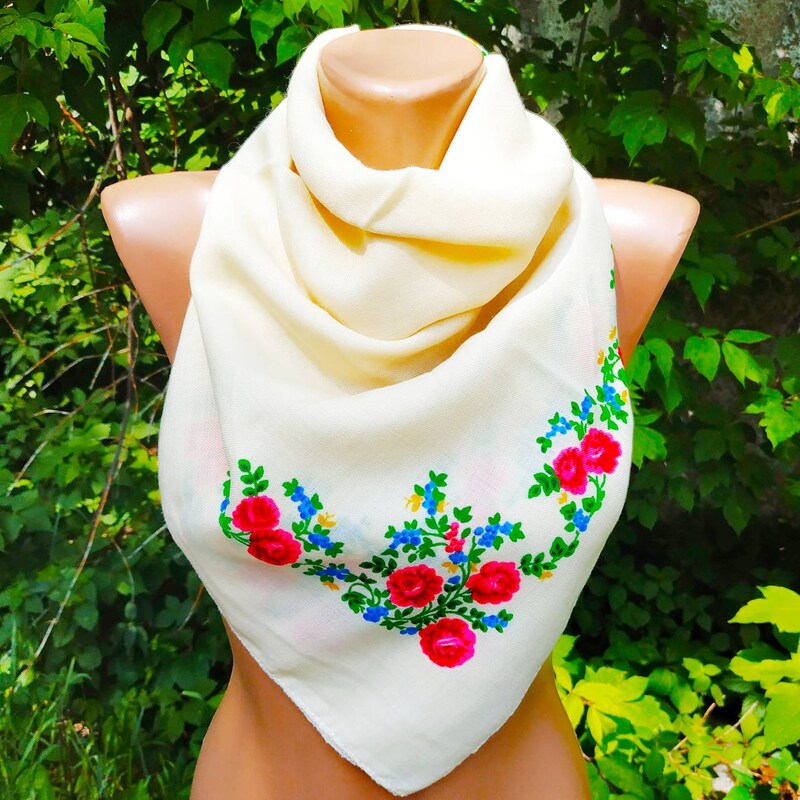 Babushka Scarf - Etsy