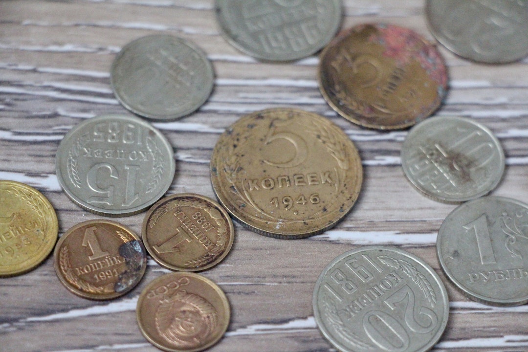 Old Soviet Coins of 1946, Russian Coins of 1937, Old Soviet Coins 1998 ...
