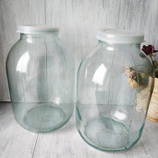 Large Glass Jar - Etsy