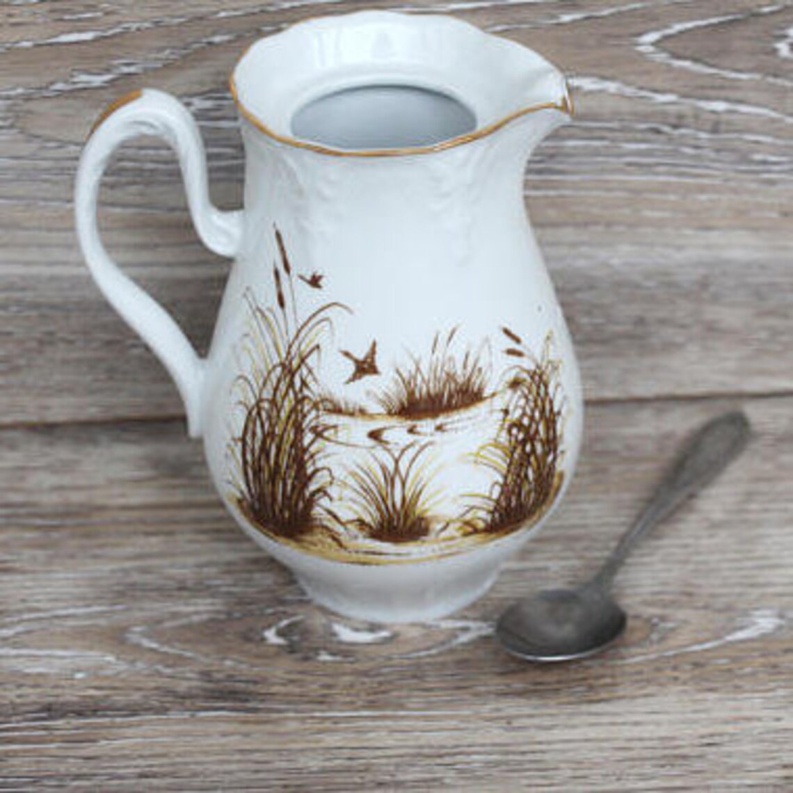 White Ceramic Creamer Pitcher and Sugar Bowl for Decorating - Etsy