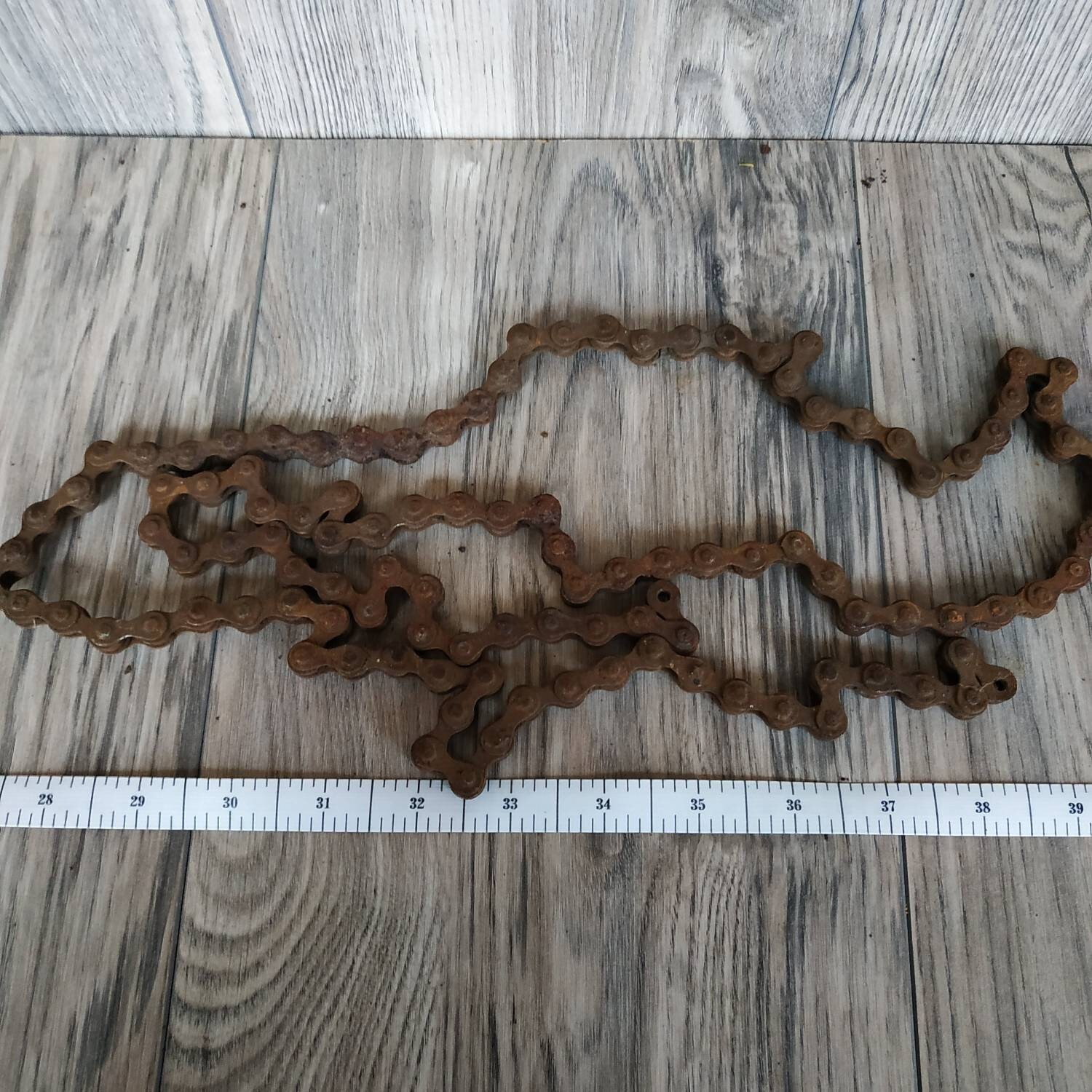 Rusty Chain Old Rusty Metal Chain Antique Farm Tool Vintage - Etsy UK