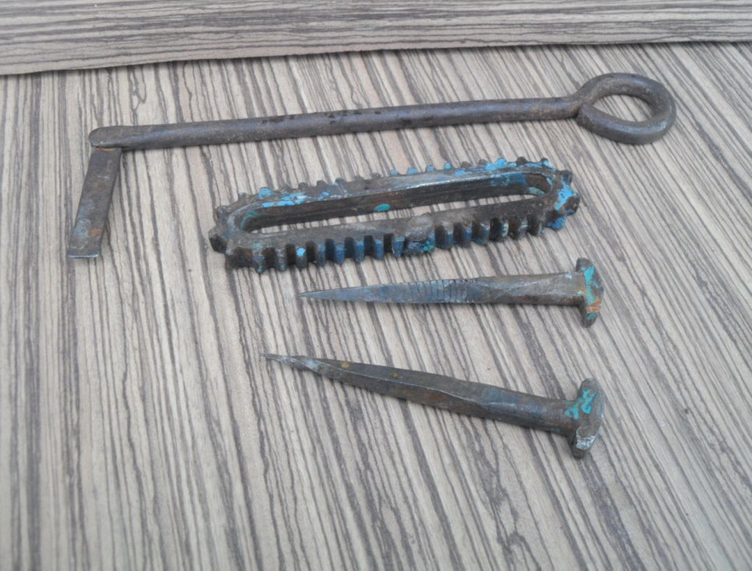 Vintage Door Lock With Key, Antique Primitive Door Lock, Vintage Door ...