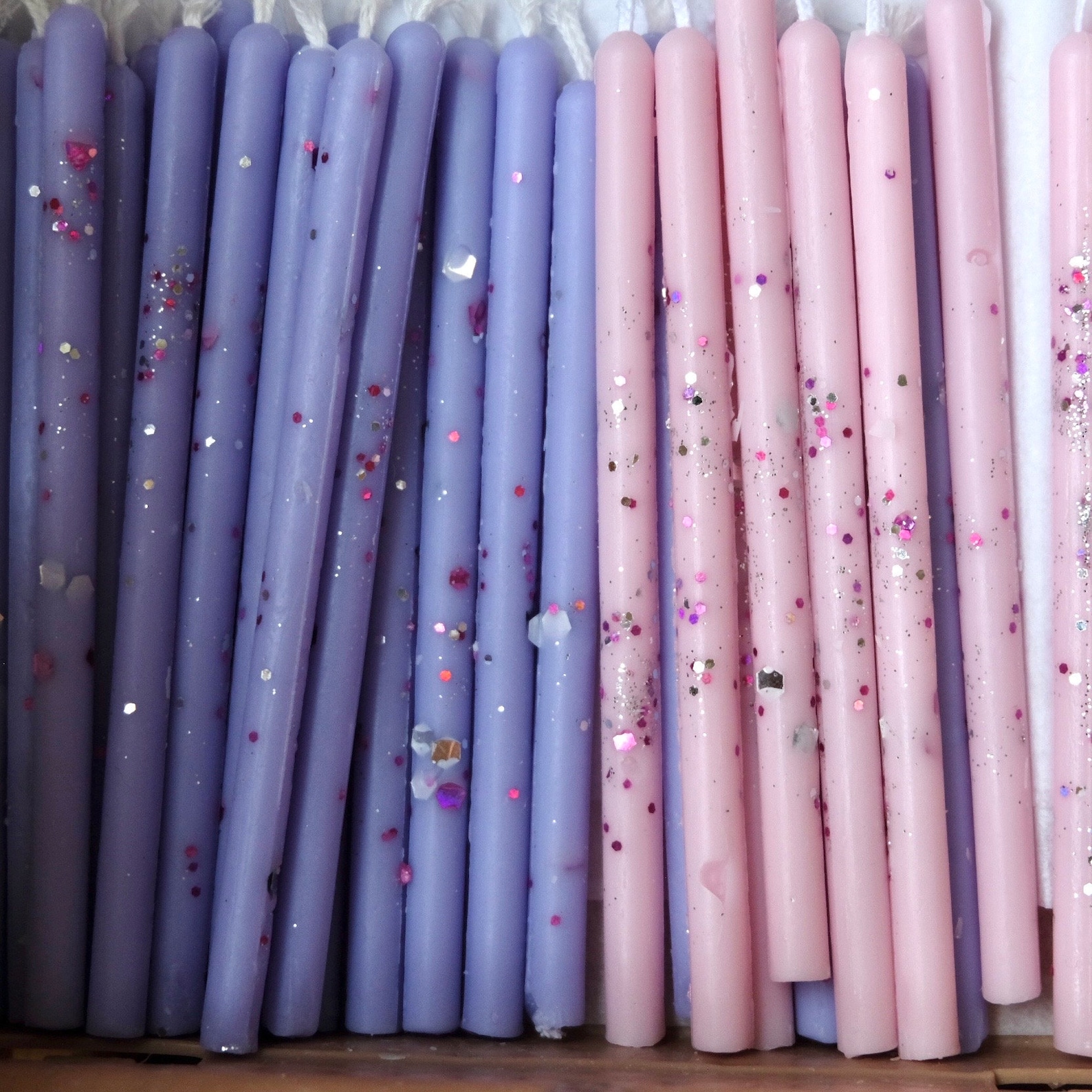 Birthday Candles With Gold Flakes/ Soy Wax / Cupcake Candles/ Bento ...
