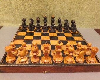 Antique chess set | Etsy