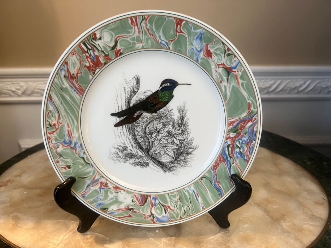 Vintage Bombay Company Hummingbirds of the World Plate Vista Alegre ...