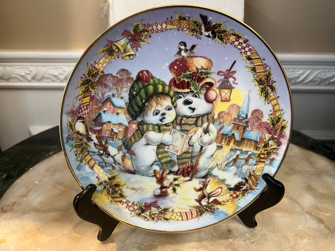 Franklin Mint Heirloom Frost's Caroling Party 8" Collectors Plate ...