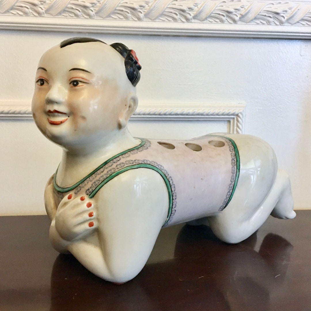 Chinese Opium Female Porcelain Pillow 13" Hand Painted - Etsy
