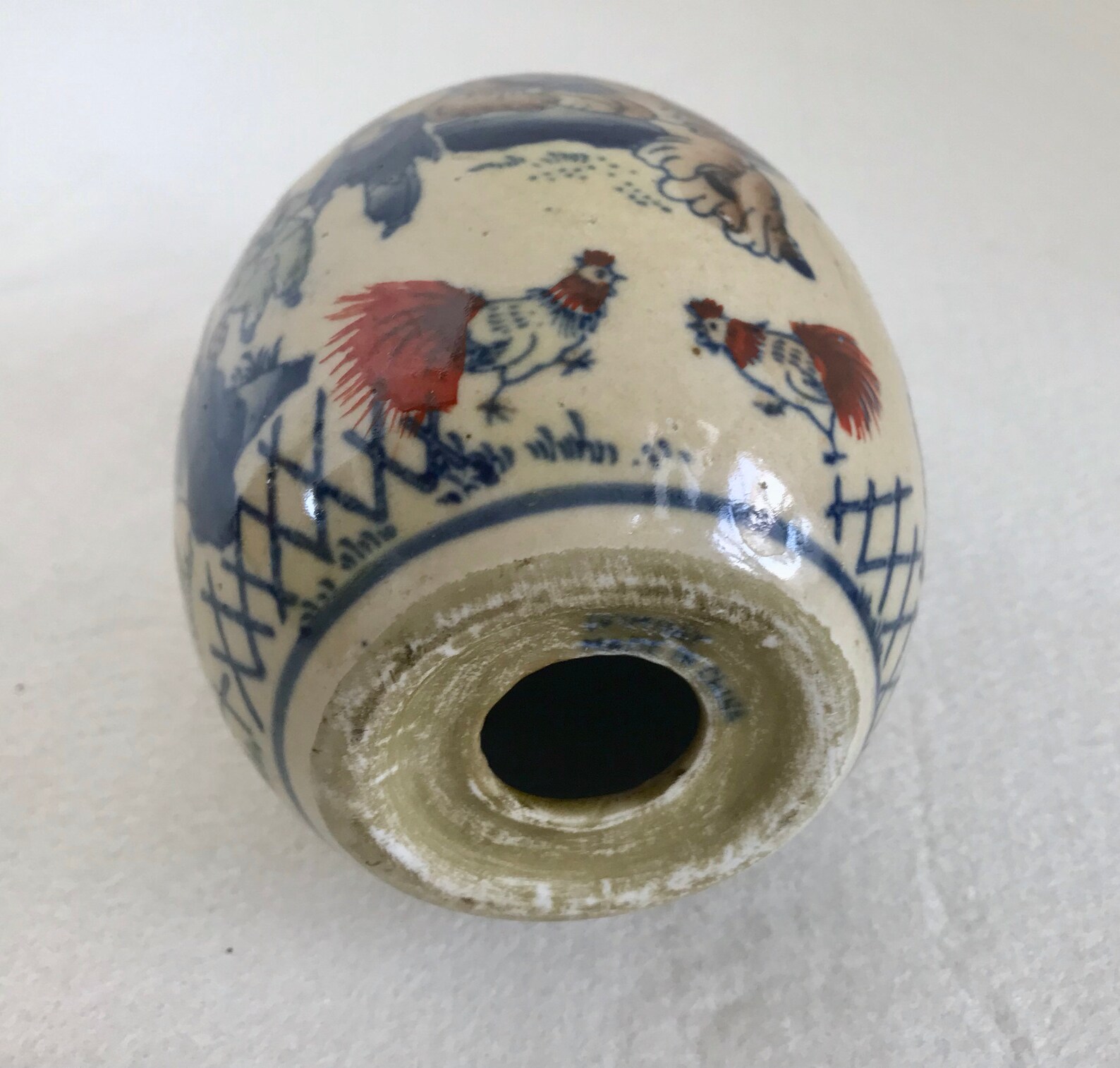 Bombay China 5 1/2 Decorative Egg With Chinese Design | Etsy