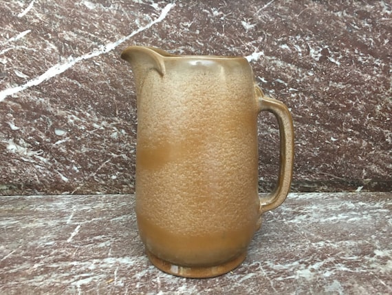Vintage Frankoma 81 Beige and Brown Plainsman 32 Ounce Pitcher | Etsy