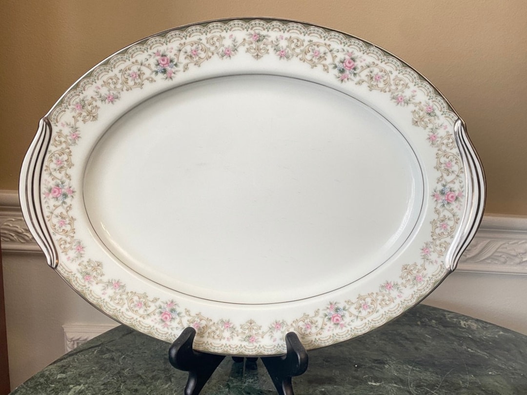 Vintage Noritake Edgewood 5807 13 1/2" Serving Platter - Etsy