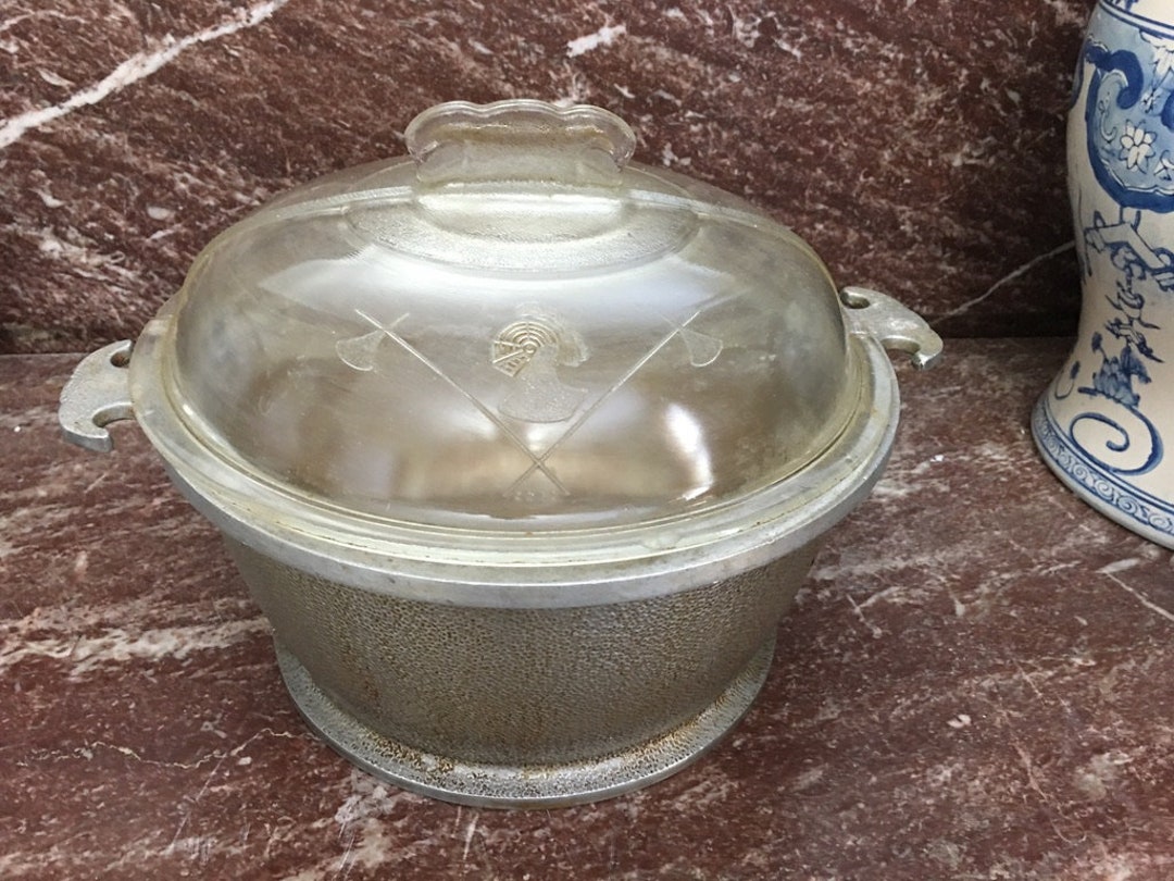 Guardian Service Ware Hammered Aluminum 10" Roaster With Glass Lid - Etsy