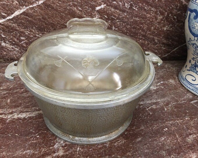Guardian Service Ware Hammered Aluminum 10" Roaster With Glass Lid - Etsy