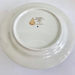 Sango Fanciful Fruit 3968 5 1/4" Round Gravy Boat With Underplate - Etsy