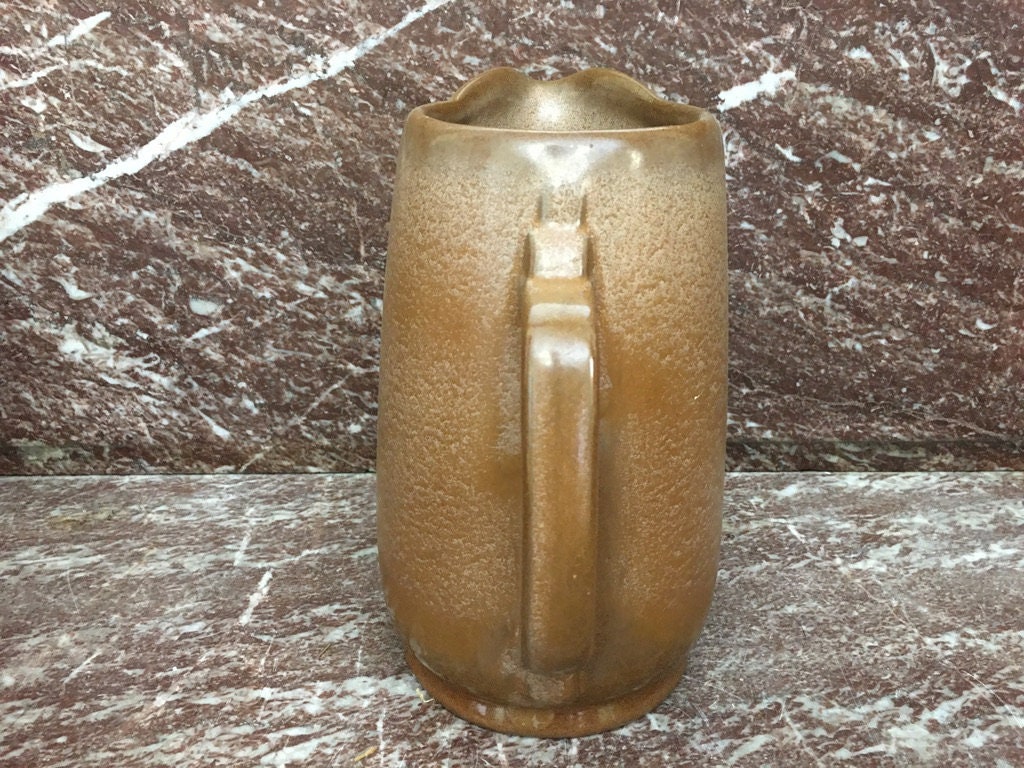 Vintage Frankoma 81 Beige and Brown Plainsman 32 Ounce Pitcher - Etsy