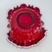 Rare Fenton Ruby Red Silver Crest 9 1/4 3 in 1 Low Bowl - Etsy