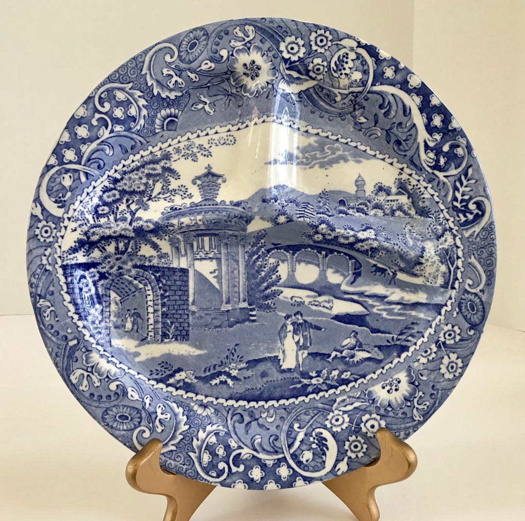 Antique W.R. Midwin Courting Couples Landscape 10 3/4" Grill Plate - Etsy