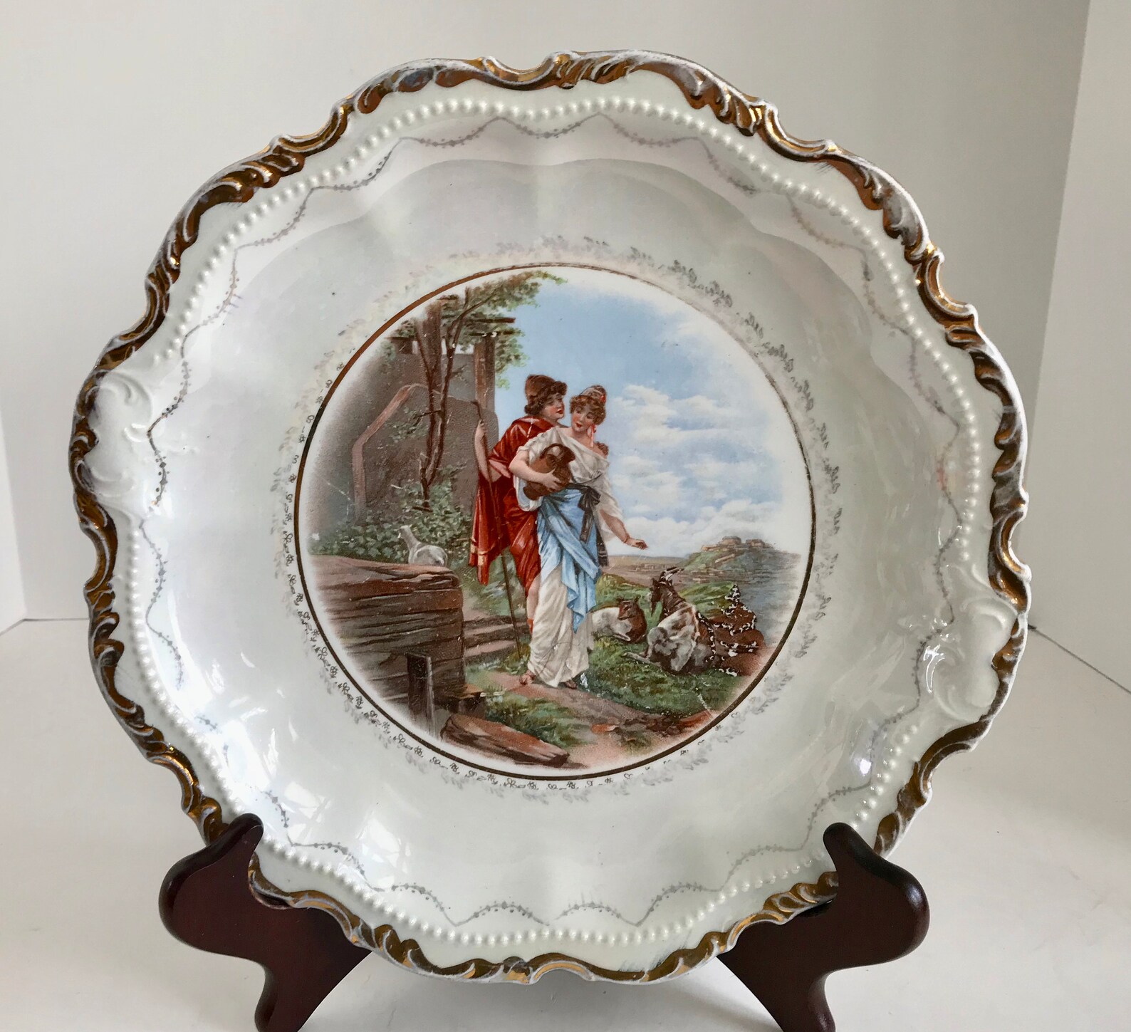 Empire China Decorative Roman Scene White 10 1/2" Plate 4321 - Etsy