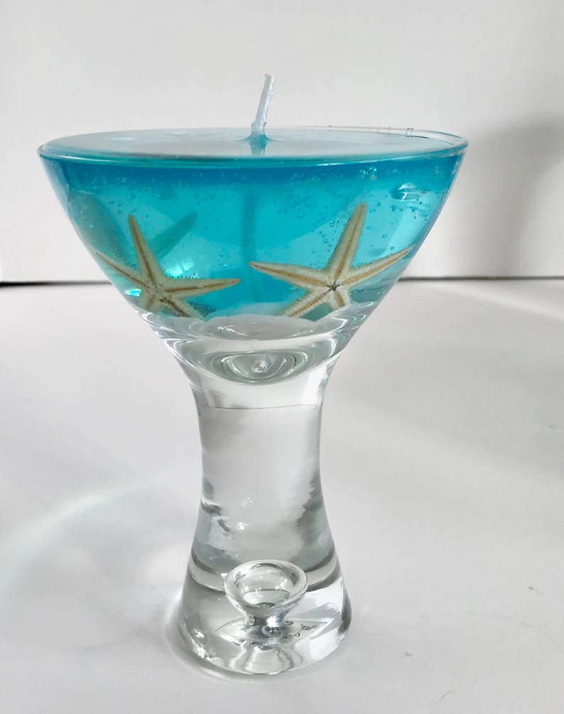 Jasmine, White Tea and Ginger Scented High Density Seascape Gel Candle ...