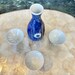 Vintage Porcelain Cobalt Blue Saki Jar and 3 Matching Cups - Etsy