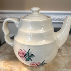 Vintage Thermocraft 4 Cup Oven-proof Rose Pattern Ballerina Teapot - Etsy