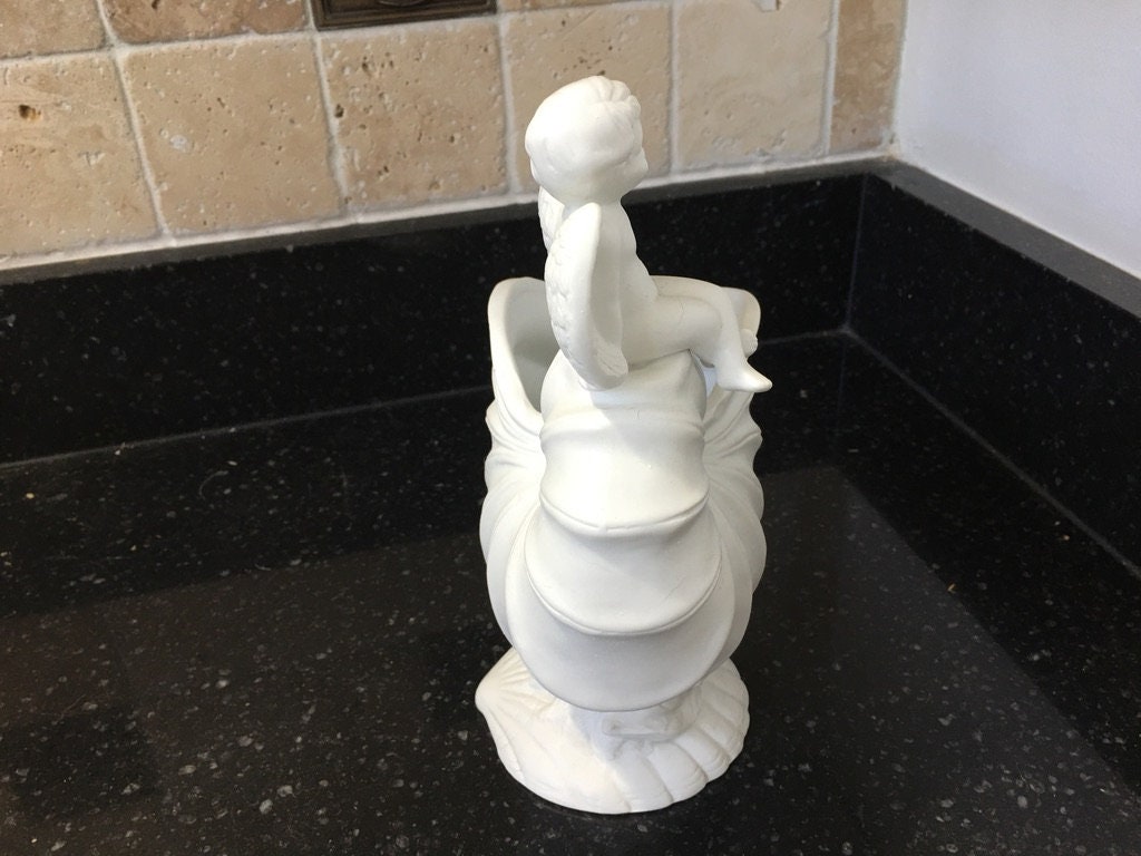 White Cherub/Angel Corn of Cornucopia Planter | Etsy