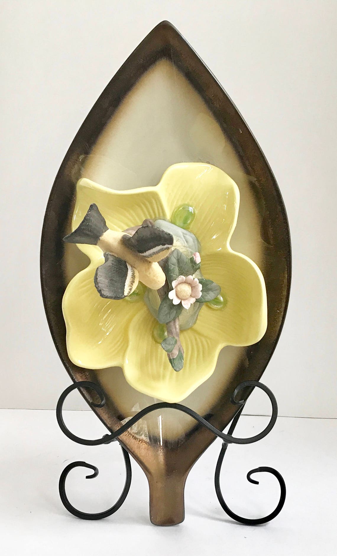 Vintage Repurposed Ceramic and Porcelain Flower Art With - Etsy