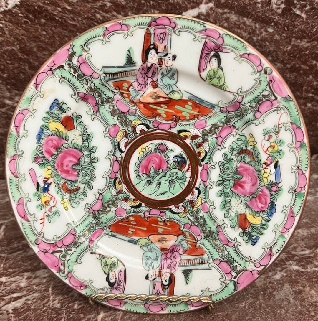 Vintage Japanese Famille Rose Geisha Porcelain Ware Hand Decorated in ...