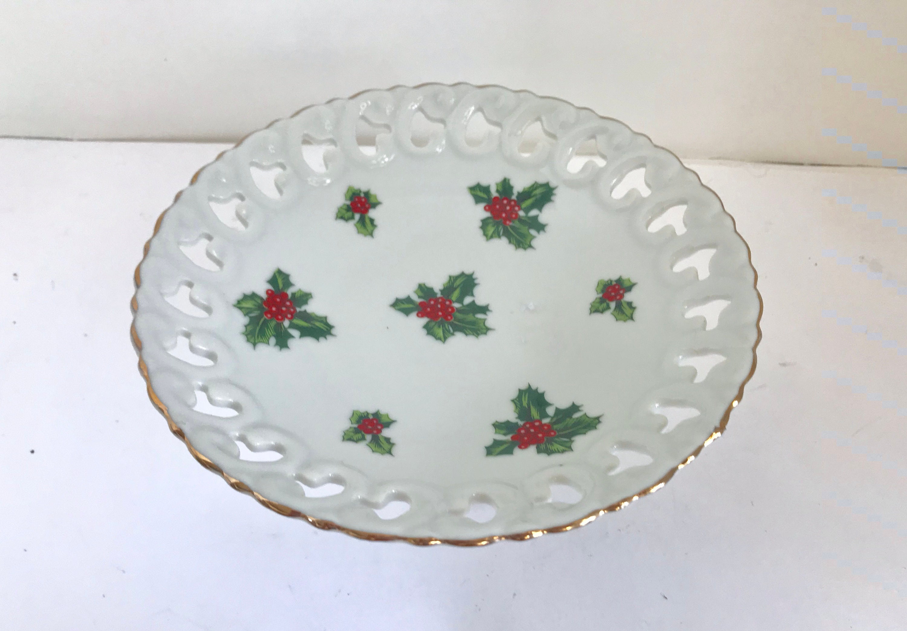 Vintage Handmade Porcelain Lefton Exclusives Holly Berry | Etsy