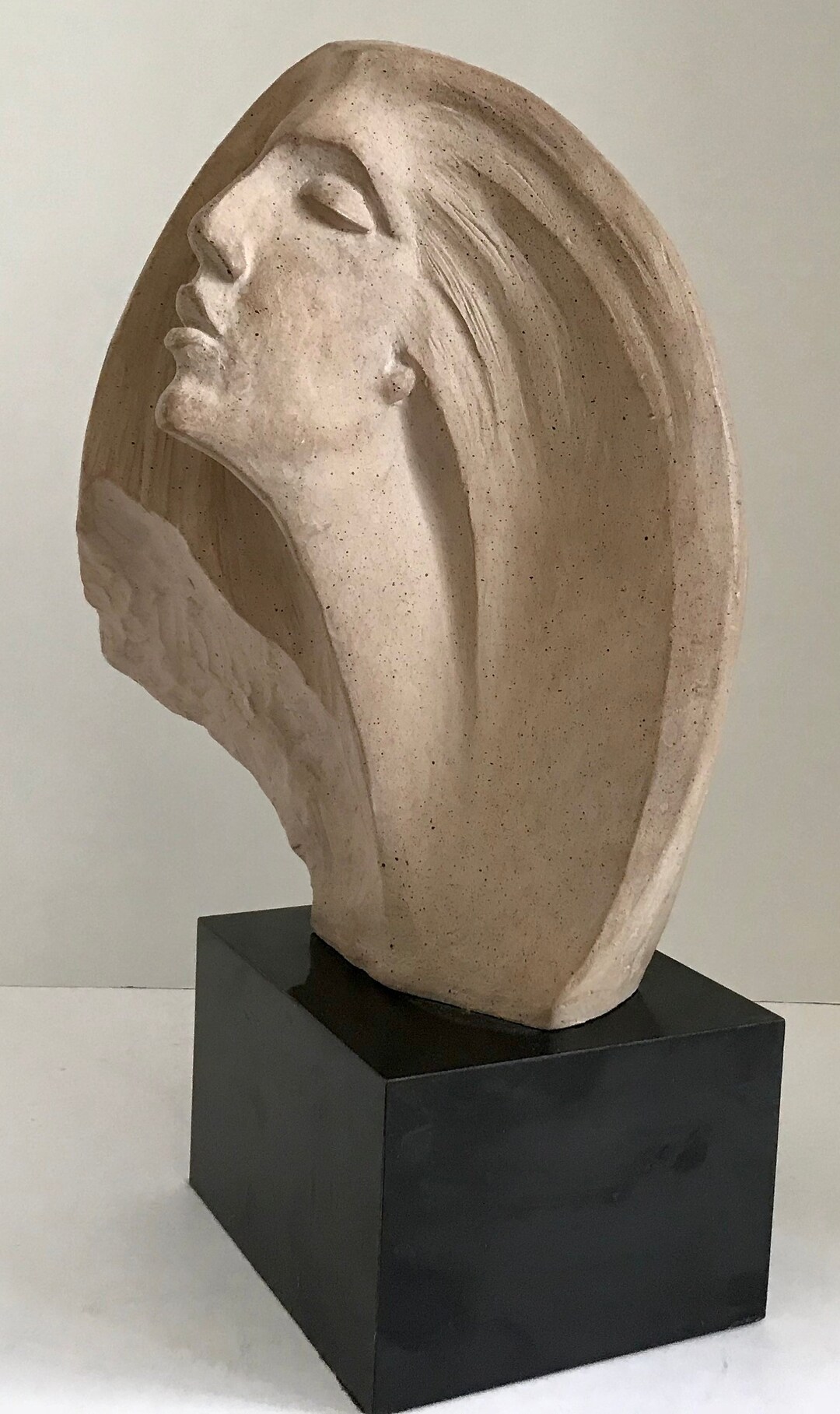 Stargazer Sculpture of a Woman's Head by David Fisher for Austin Prod ...