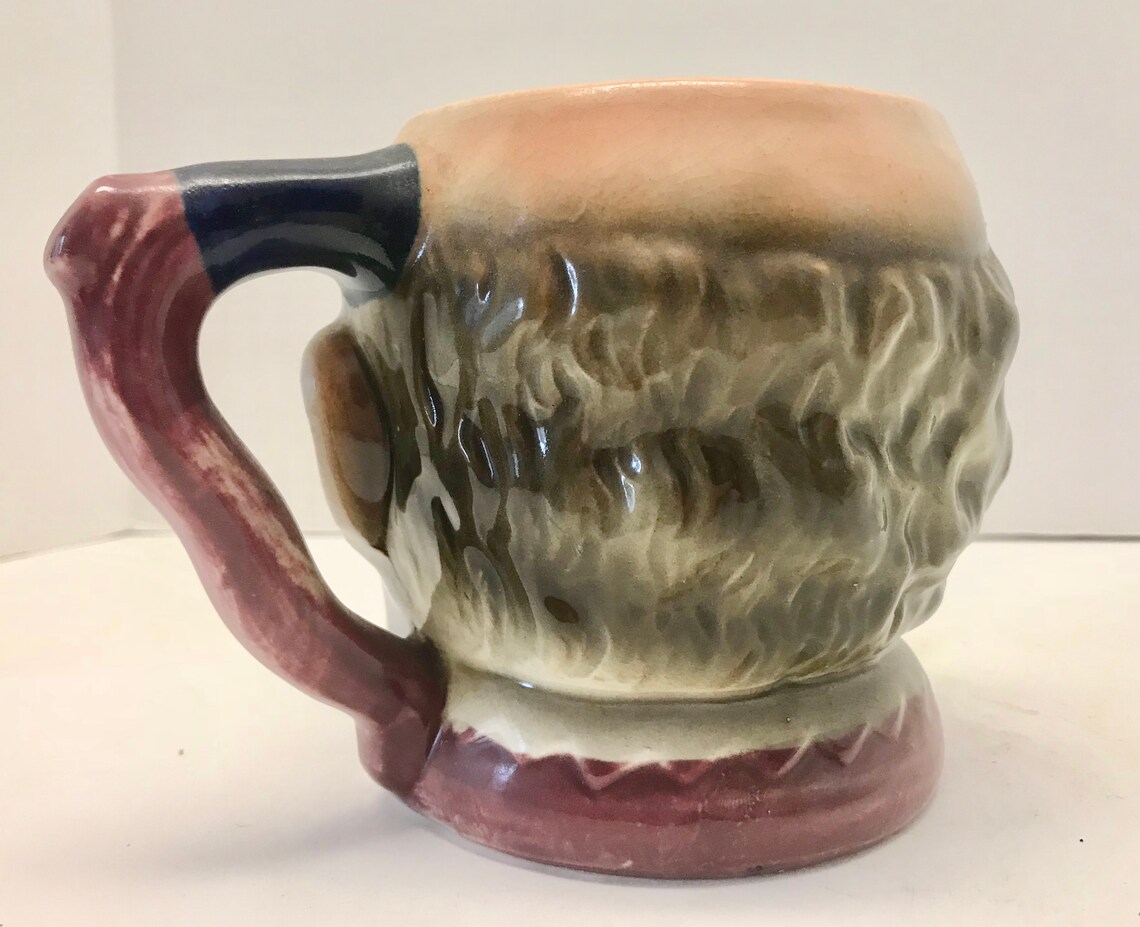 Toby Mug 4 3/4" Toby Sideways Looking Man Mug With Raised Bushy ...