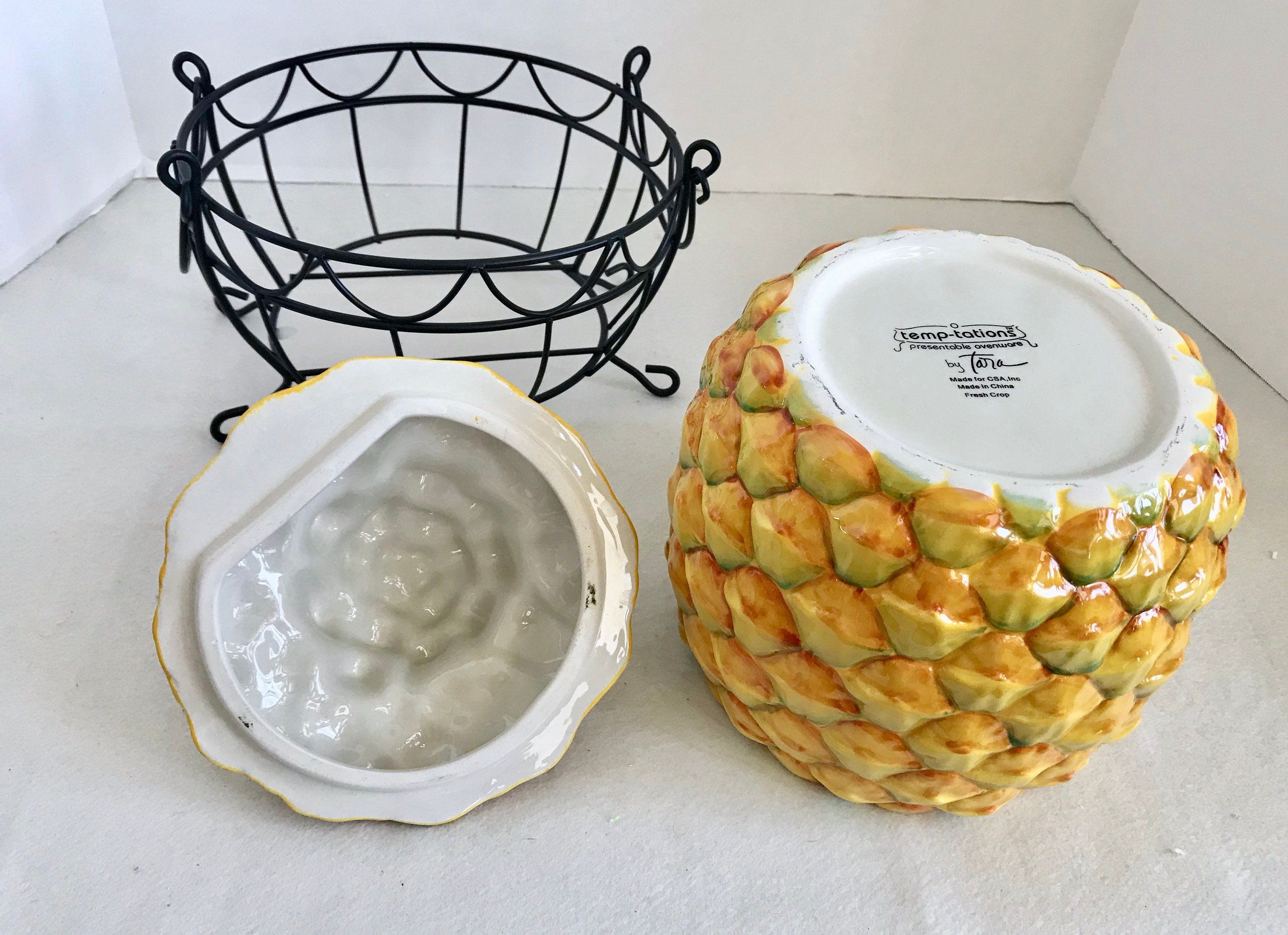 Temp-tations Presentable Ovenware Fresh Crop Pineapple Baking - Etsy