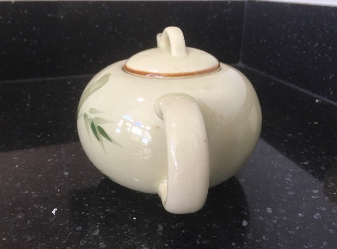 World Market Green Bamboo Tea Set With 3 Cup Teapot & 3 - Etsy