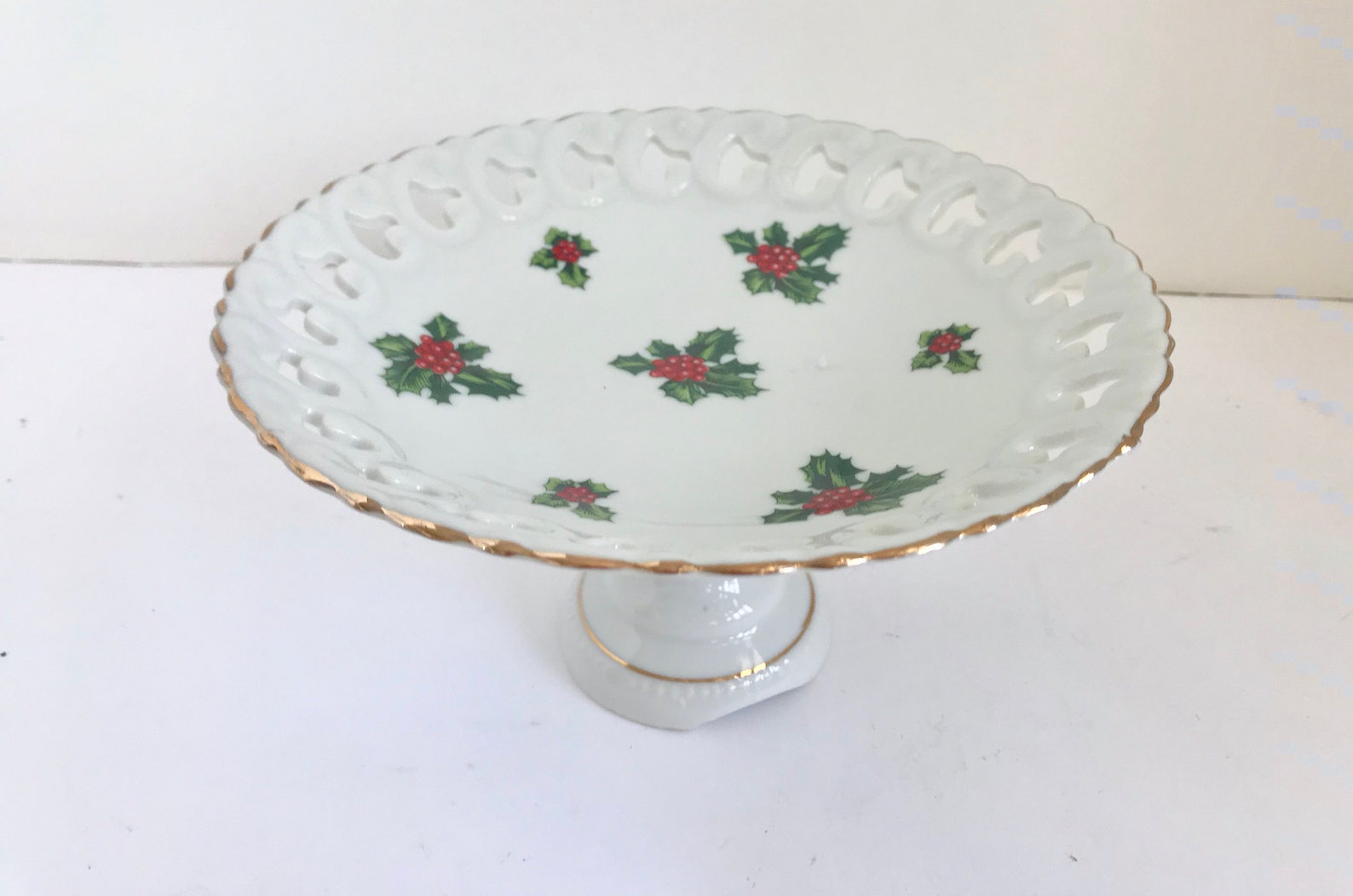 Vintage Handmade Porcelain Lefton Exclusives Holly Berry - Etsy