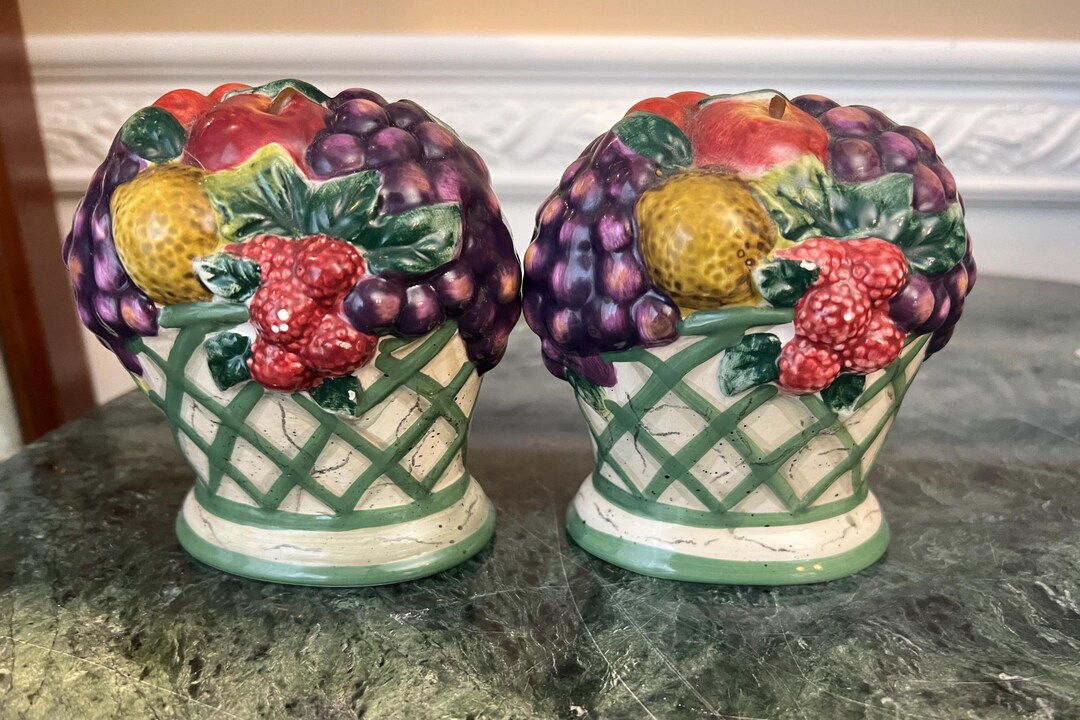 Certified International Raymond Waites Cornucopia Salt & Pepper Shakers ...