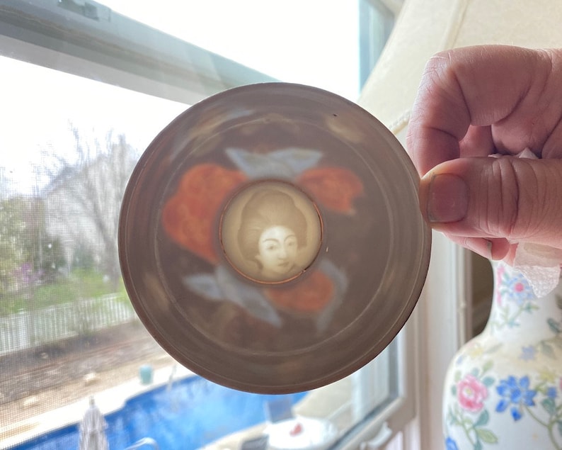 Japanese Geisha Lithophane Kutani Moriage Brown Immortals Tea - Etsy