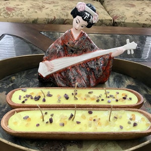 Peach Mango Scented Blended Soy/paraffin Wax Aroma Therapy Candle in 12 ...