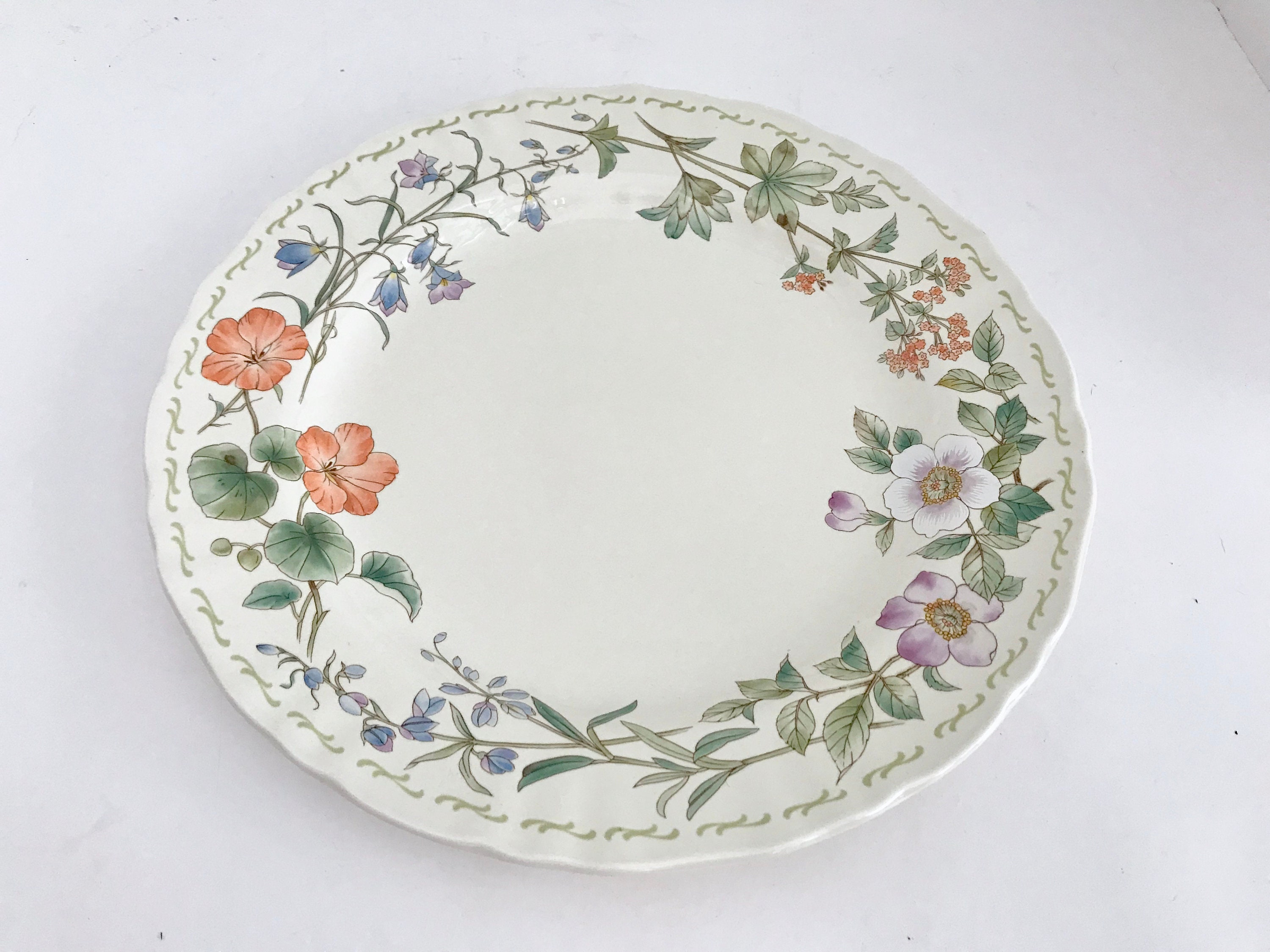 Mikasa Country Classics DC023 Botanical Bouquet 12" Chop Plate - Etsy