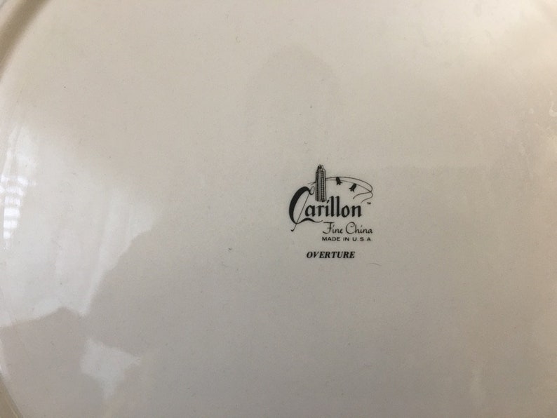 Vintage Carillon Fine China USA Overture 13 Chop/serving - Etsy