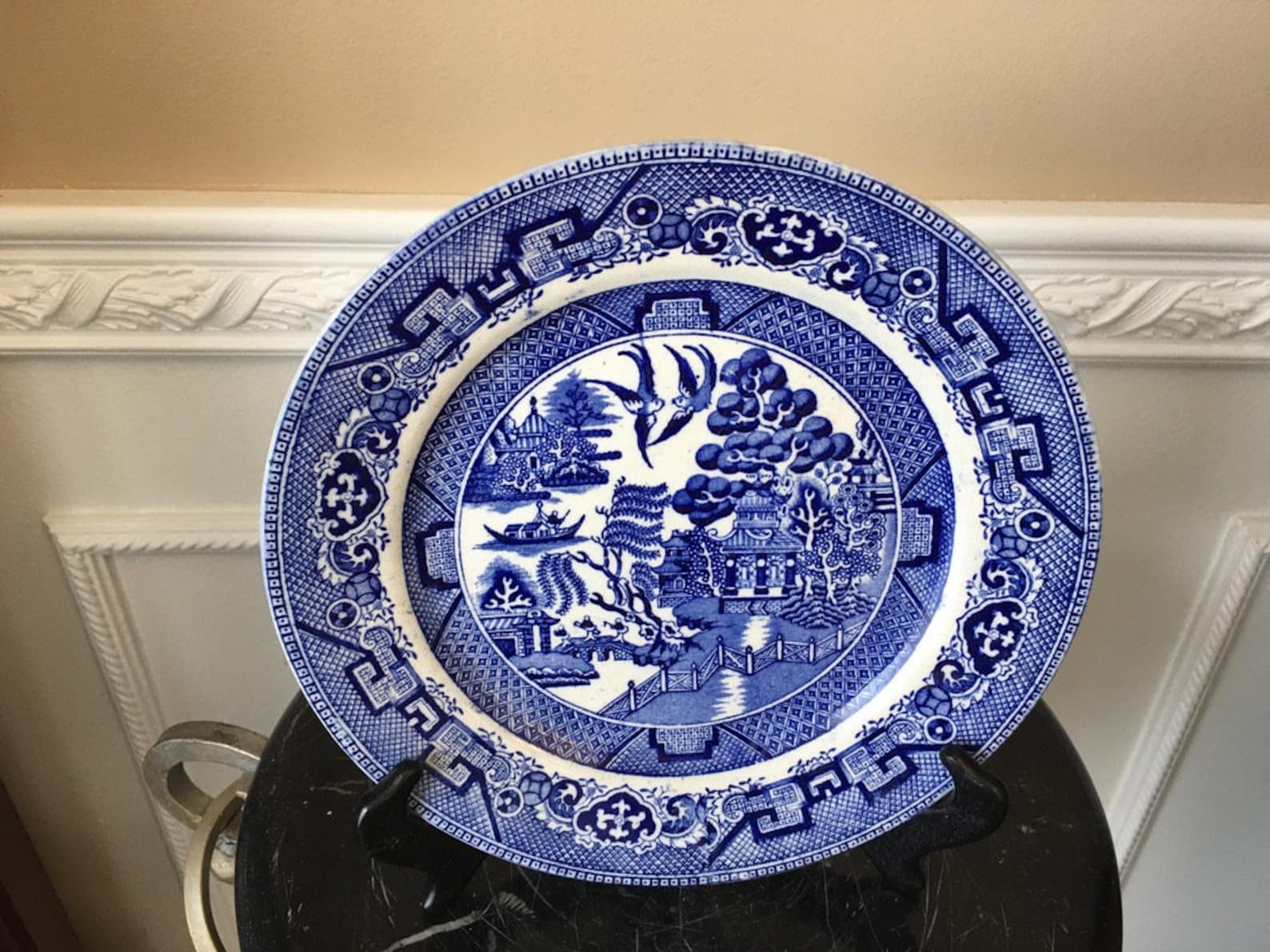 Vintage Dudson Wilcox & Till Blue Willow 9 Dinner Plate | Etsy