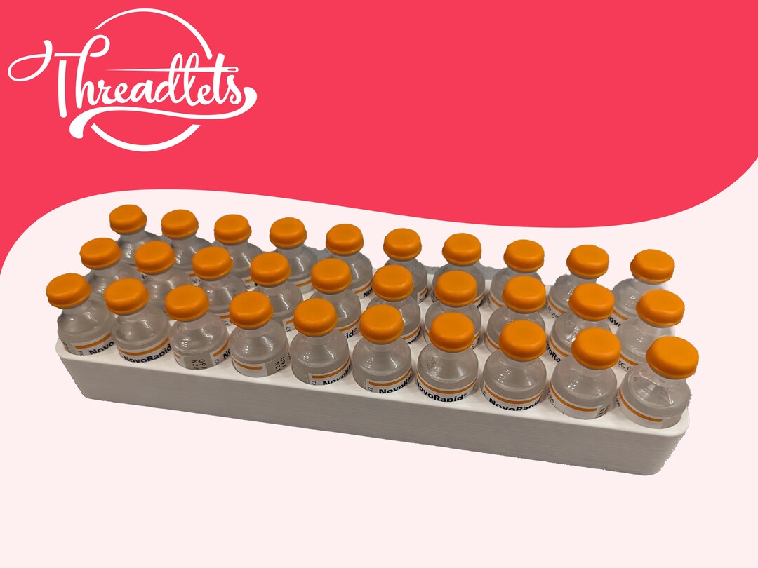 Insulin Vial Holder for 23mm Diabetic Novorapid Vials - Fridge Tray ...