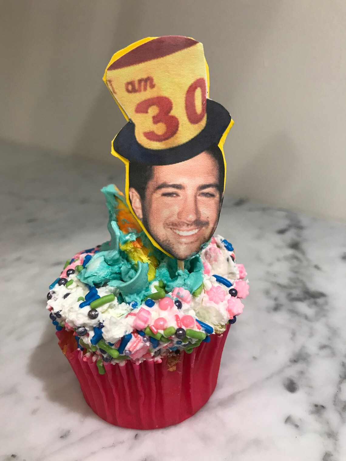 Cupcake Topper With Face Photo - Etsy