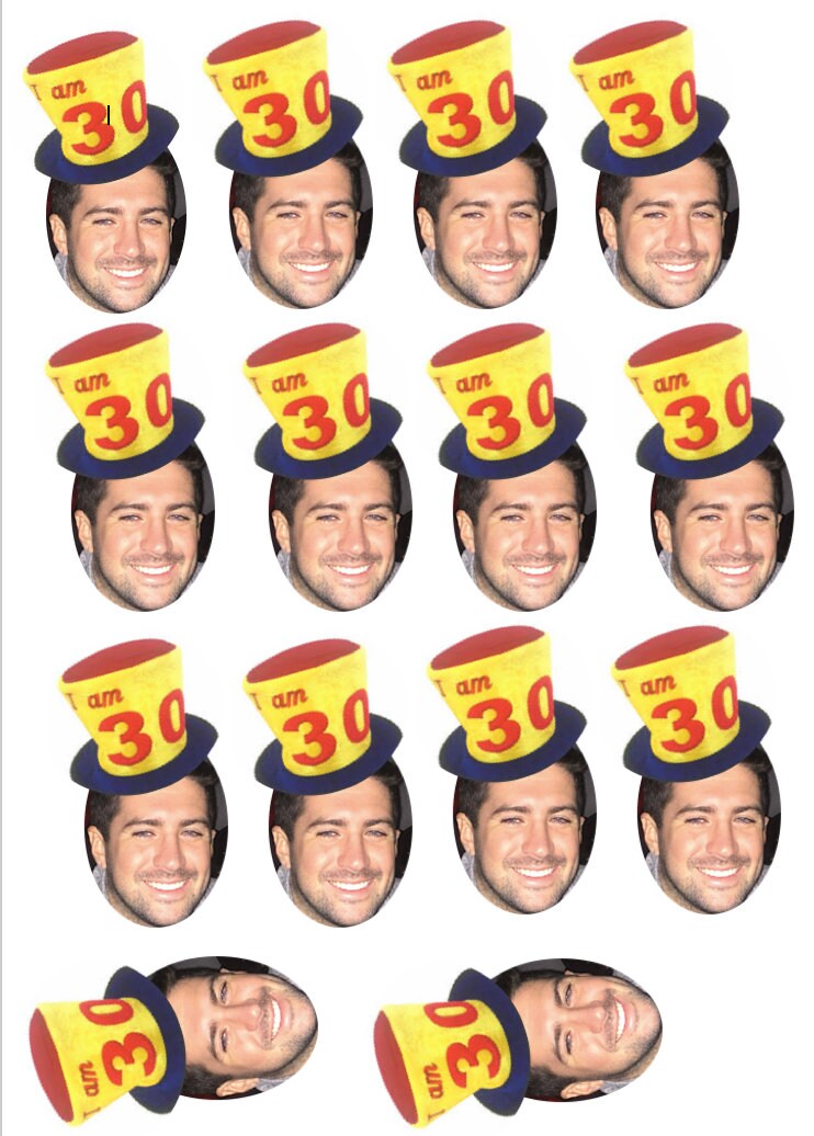 Cupcake Topper With Face Photo - Etsy