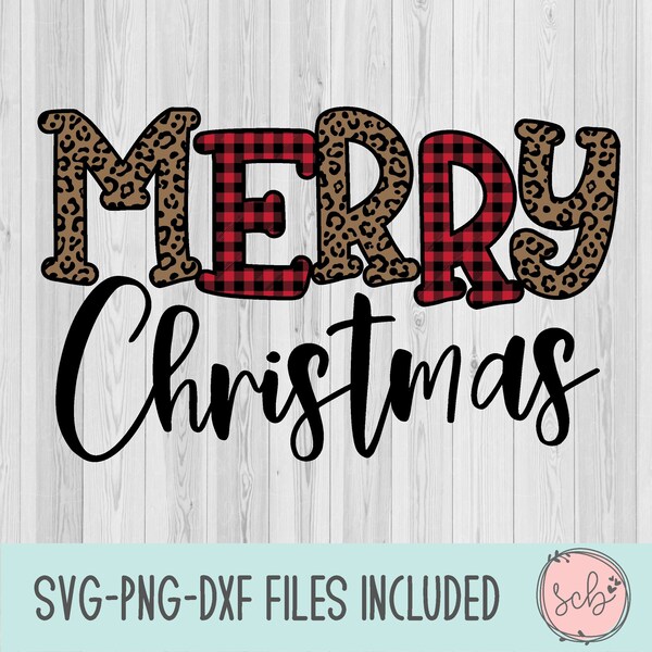 Plaid Christmas Svg - Etsy
