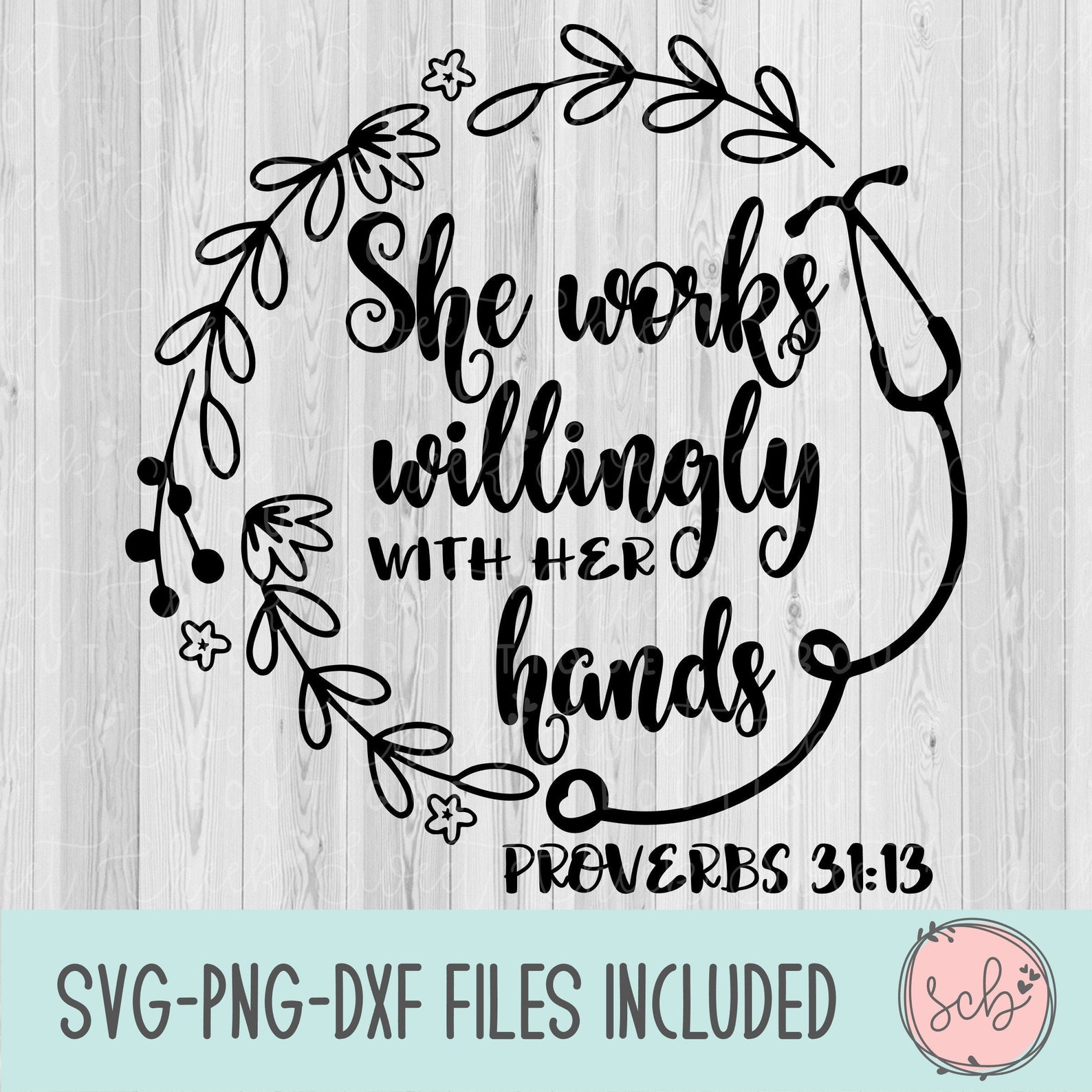 Nurse Svg Doctor Svg Proverbs Svg She Works Willingly Svg - Etsy