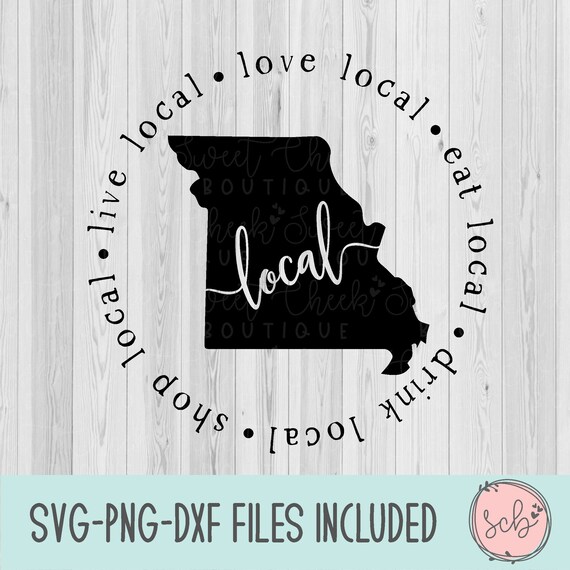 Missouri local svg live local svg love local svg shop local | Etsy