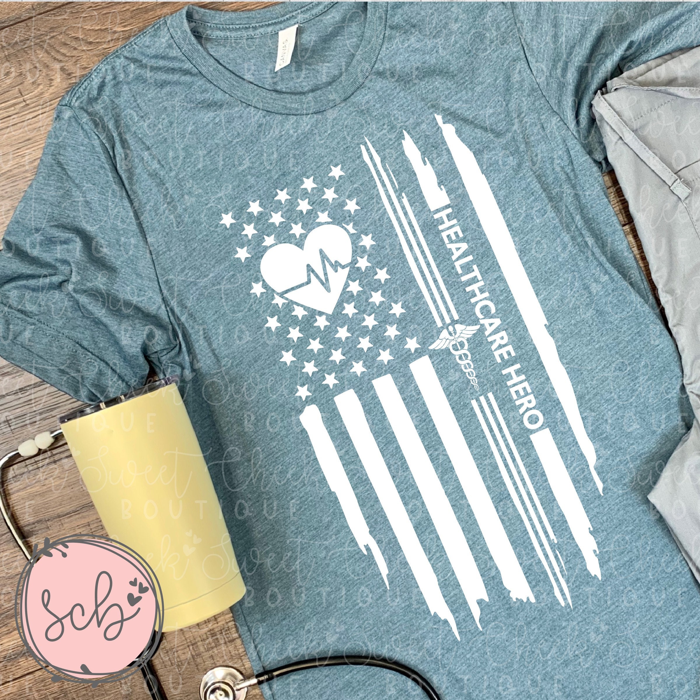 Healthcare Hero Svg Healthcare Hero Flag Svg Flag Svg Nurse - Etsy