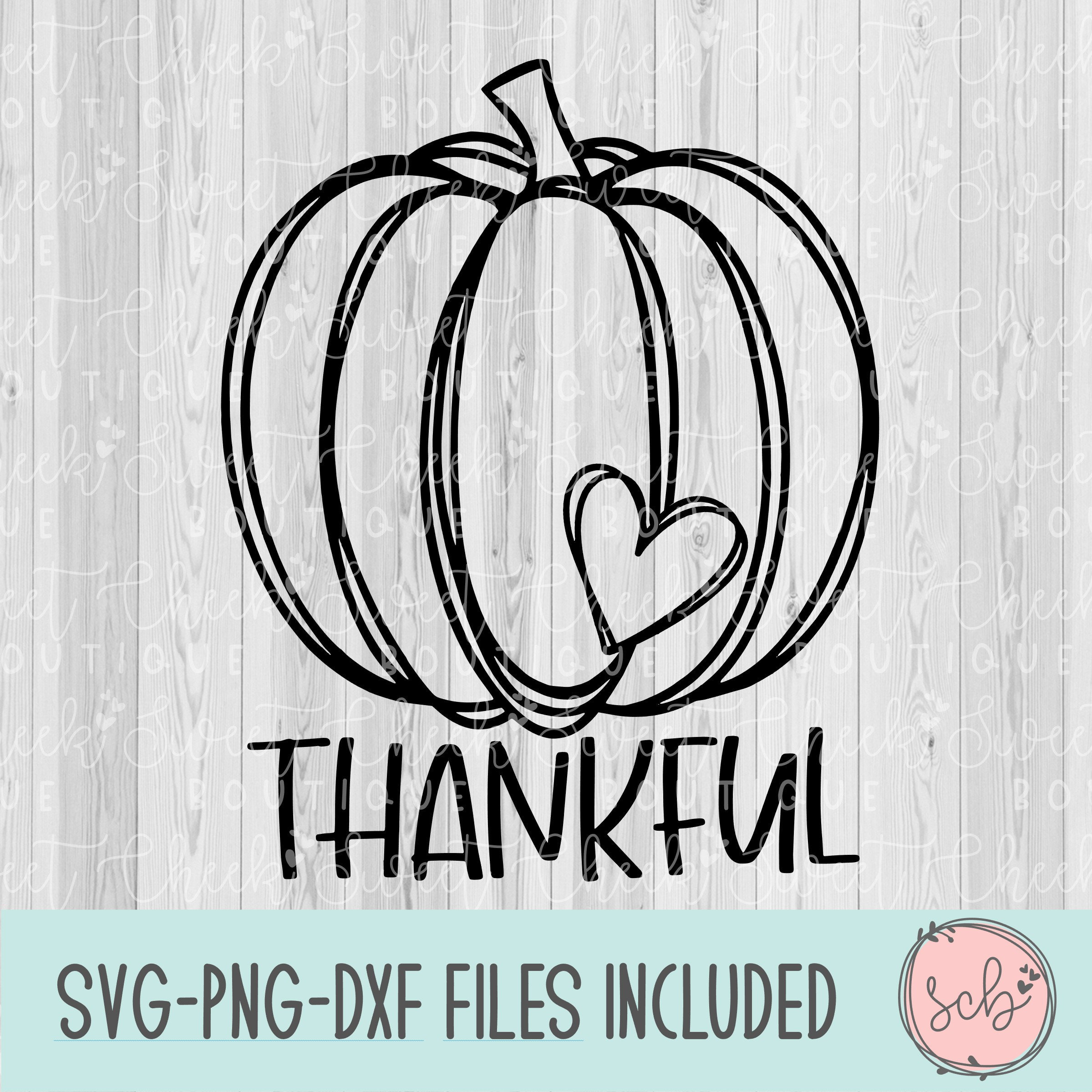 Thankful Pumpkin Svg Pumpkin Svg Thankful Svg Fall Svg | Etsy