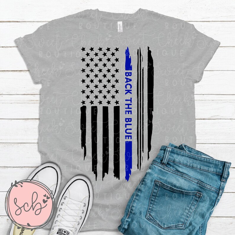 Back the Blue Svg Back the Blue Flag Svg Flag Svg Police - Etsy